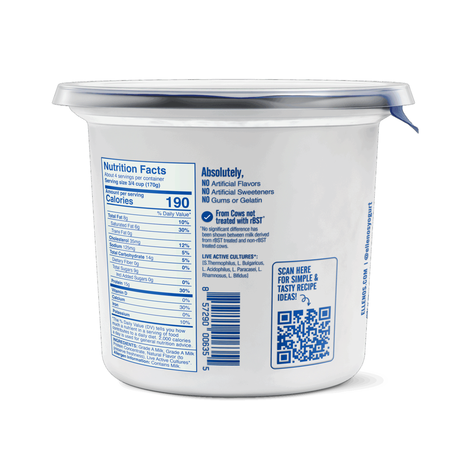 Plain Unsweetened - Ellenos Greek Yogurt
