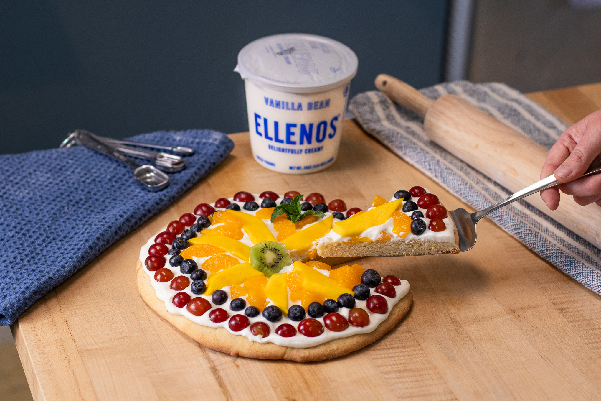 Fruit Pizza - Ellenos Greek Yogurt